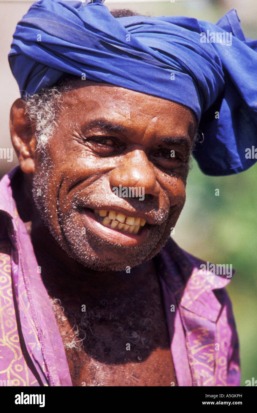 old man on Fiji, Fiji Stock Photo - Alamy