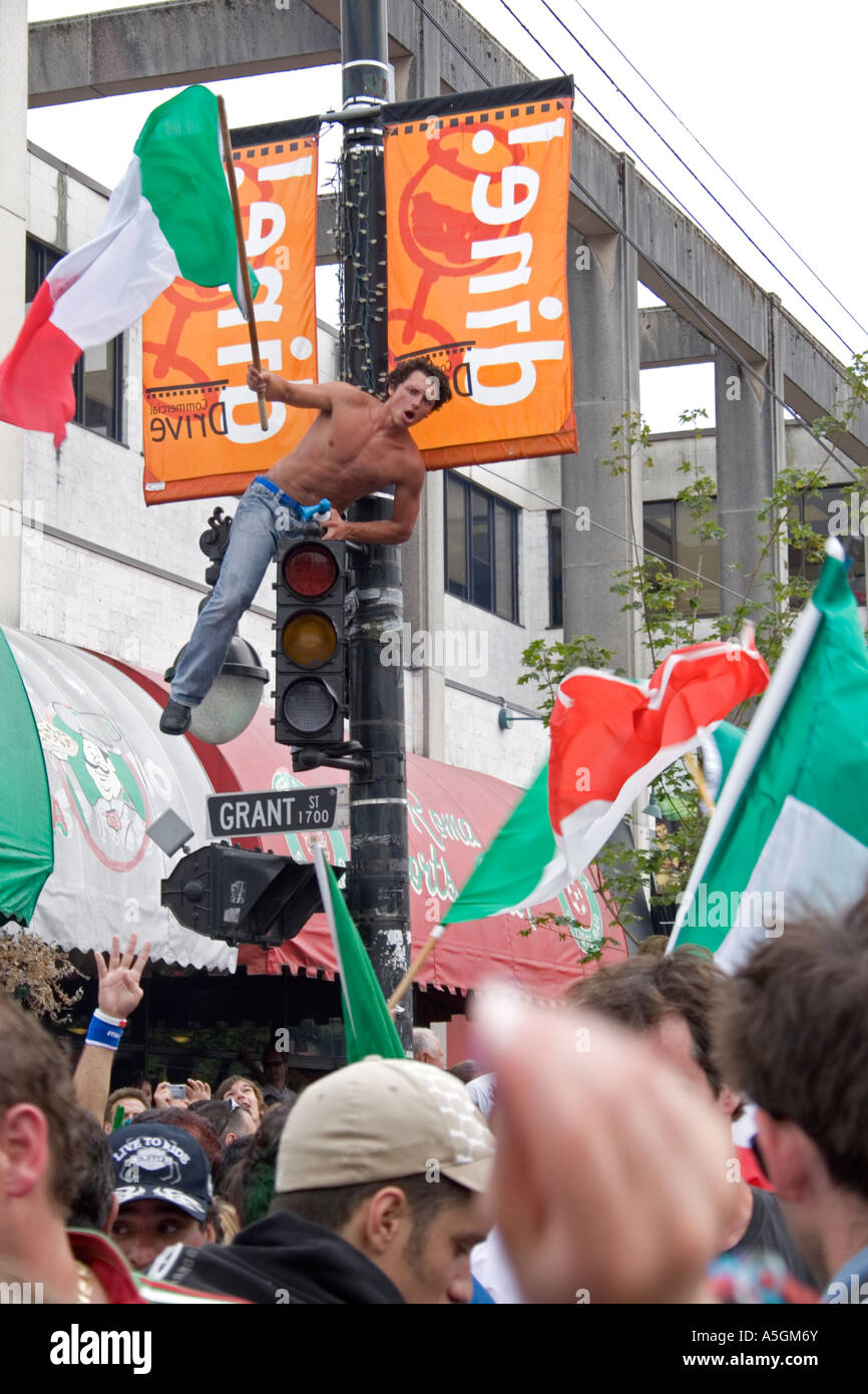 World Cup Celebration 2006 on Commercial Drive, Vancouver, BC, British ...