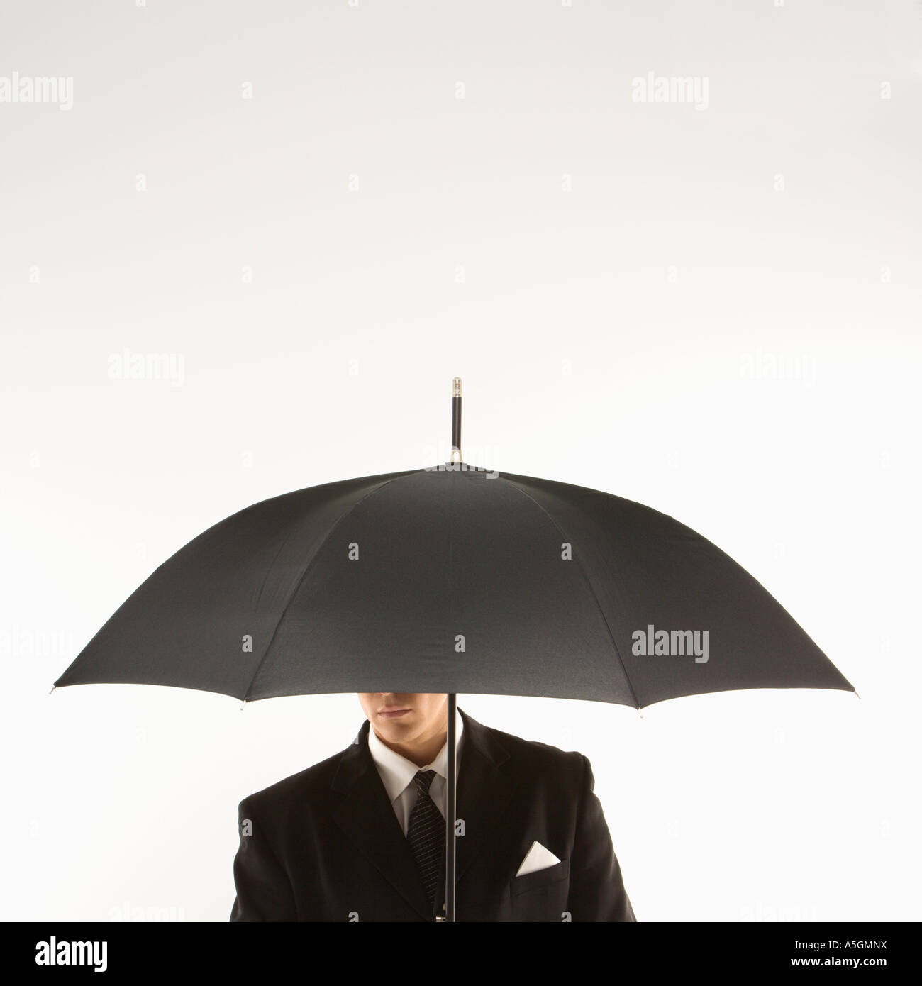 Caucasian man covered face hi-res stock photography and images - Alamy