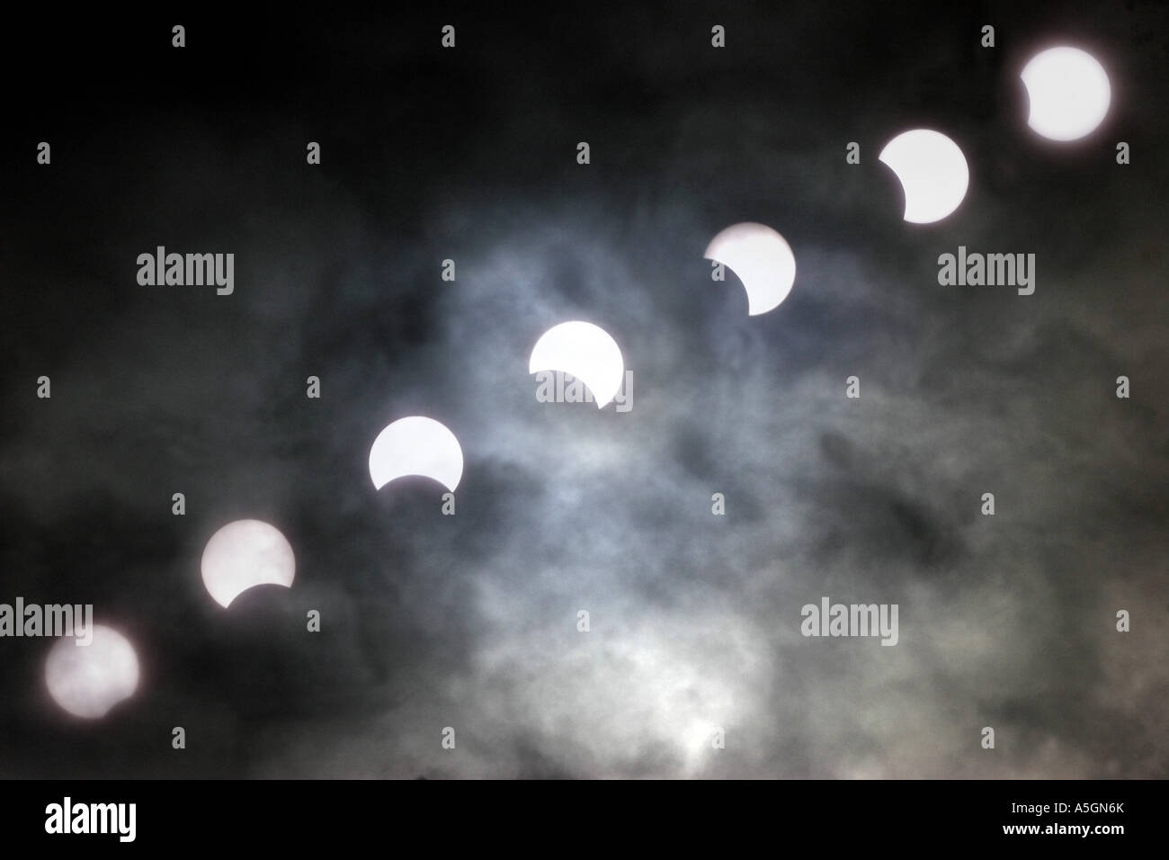 solar eclipse from 29.03.2006, Germany, Baden-Baden Stock Photo - Alamy