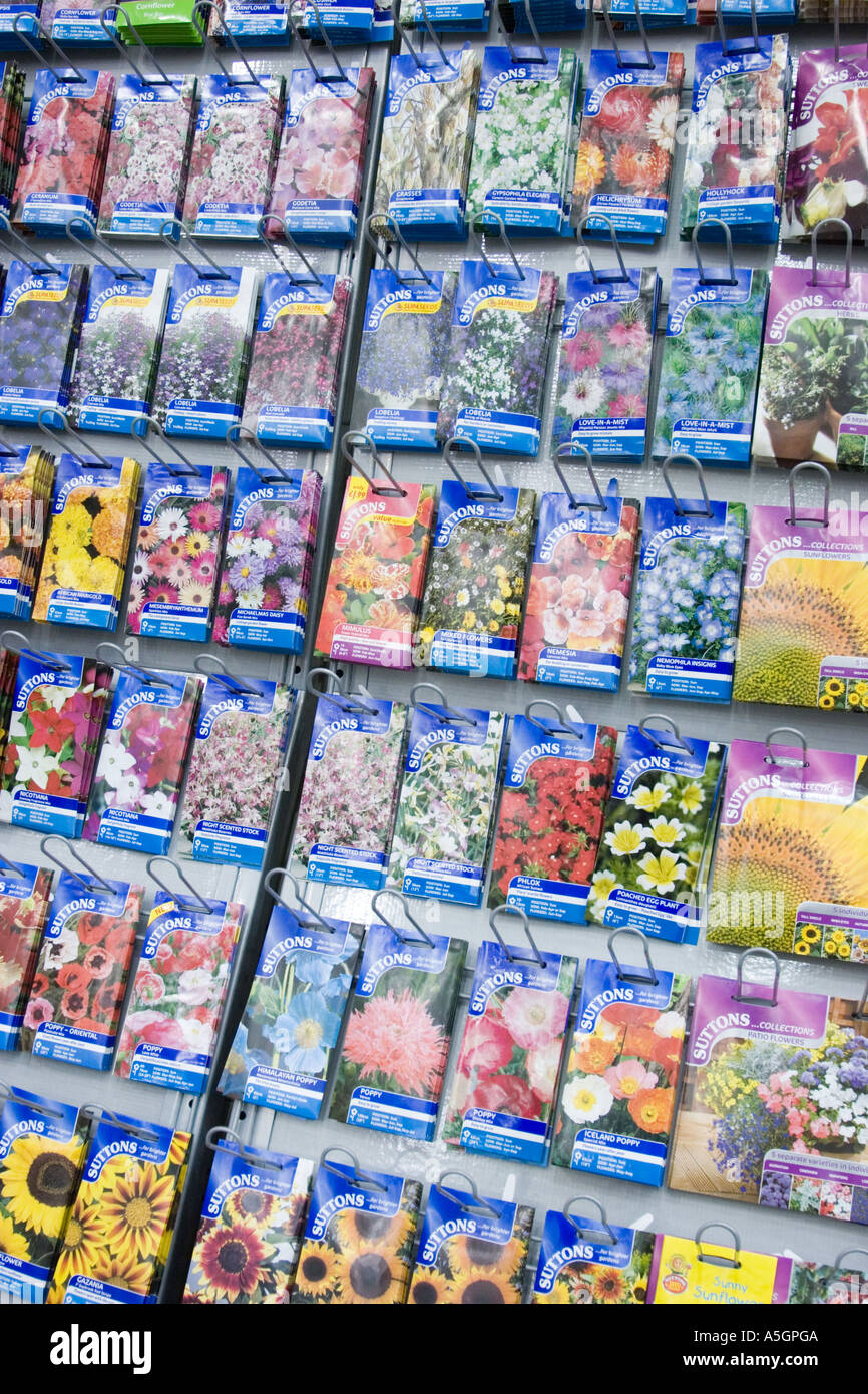 Packets seeds sale garden centre hi-res stock photography and images ...