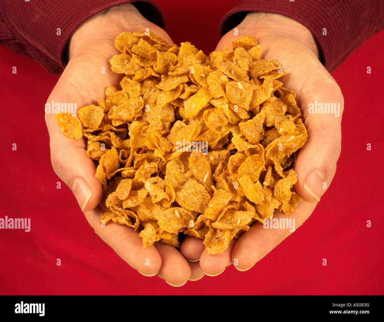 Man holding bowl corn hi-res stock photography and images - Alamy