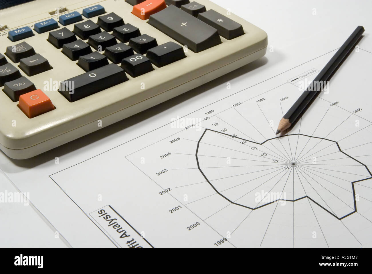 Analyzing financial figures Stock Photo - Alamy