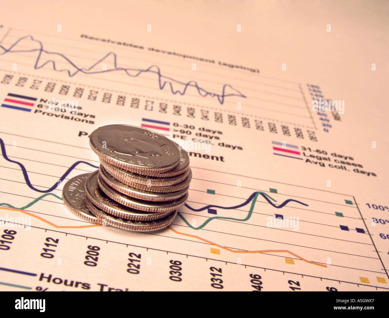Showing the inflation rate in business Stock Photo - Alamy