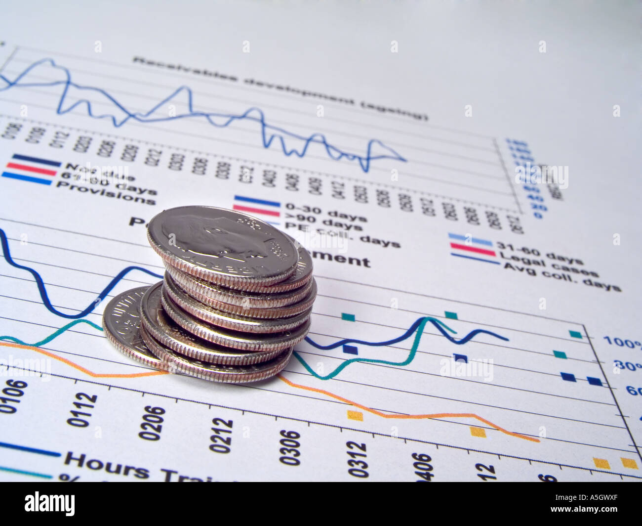 Showing the inflation rate in business Stock Photo - Alamy