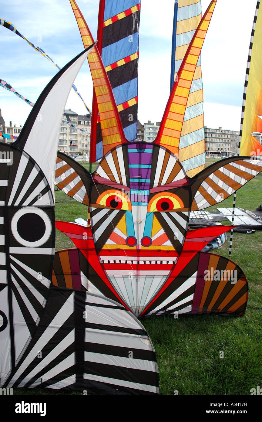 Kite International Festival Dieppe Normandy France George Peters mask ...