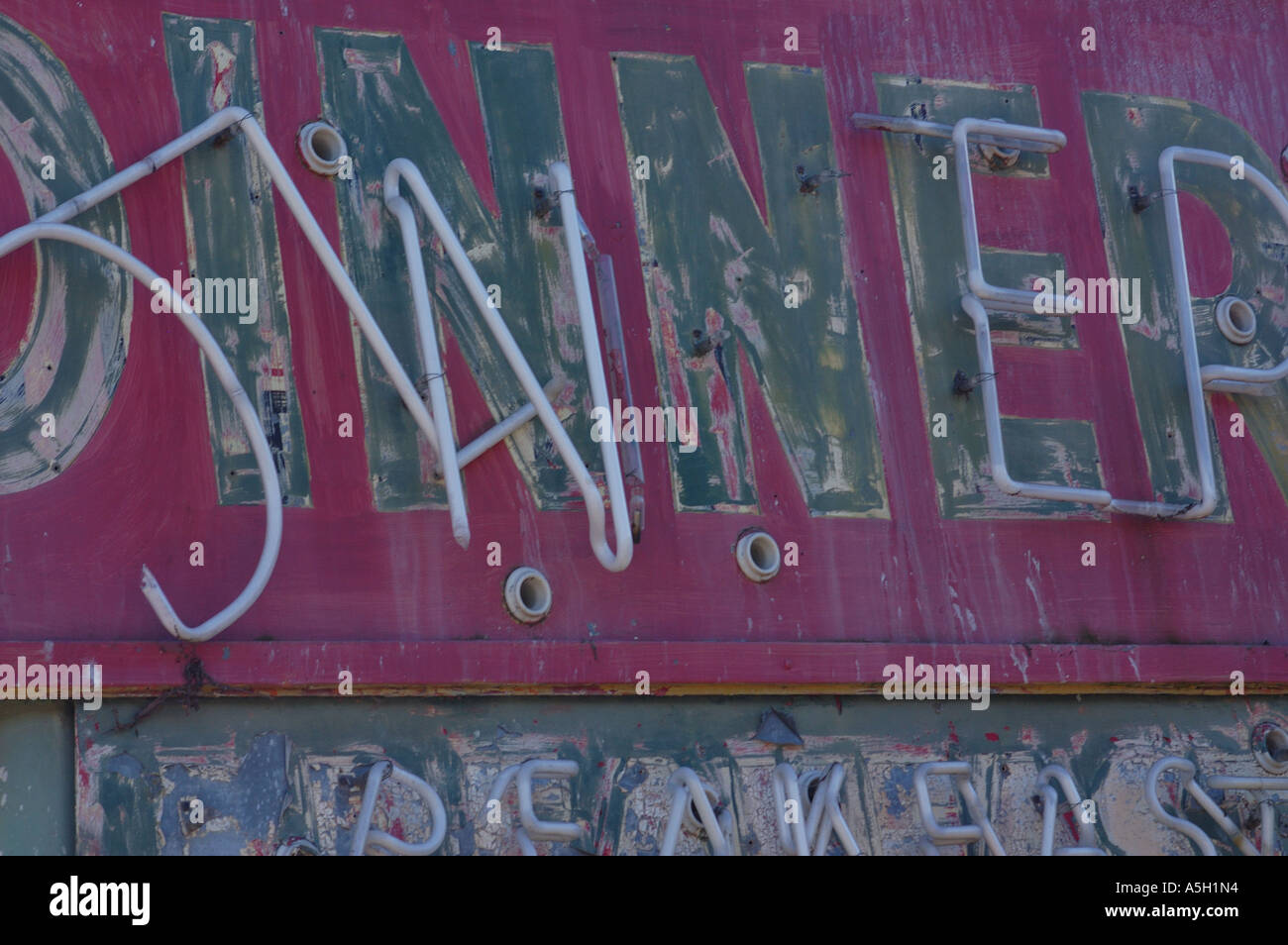 Old Neon Sign Stock Photo - Alamy