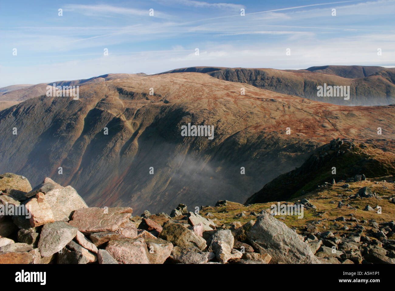 The View East Over Caudale Moor and Caudale Head from the Mountain of ...