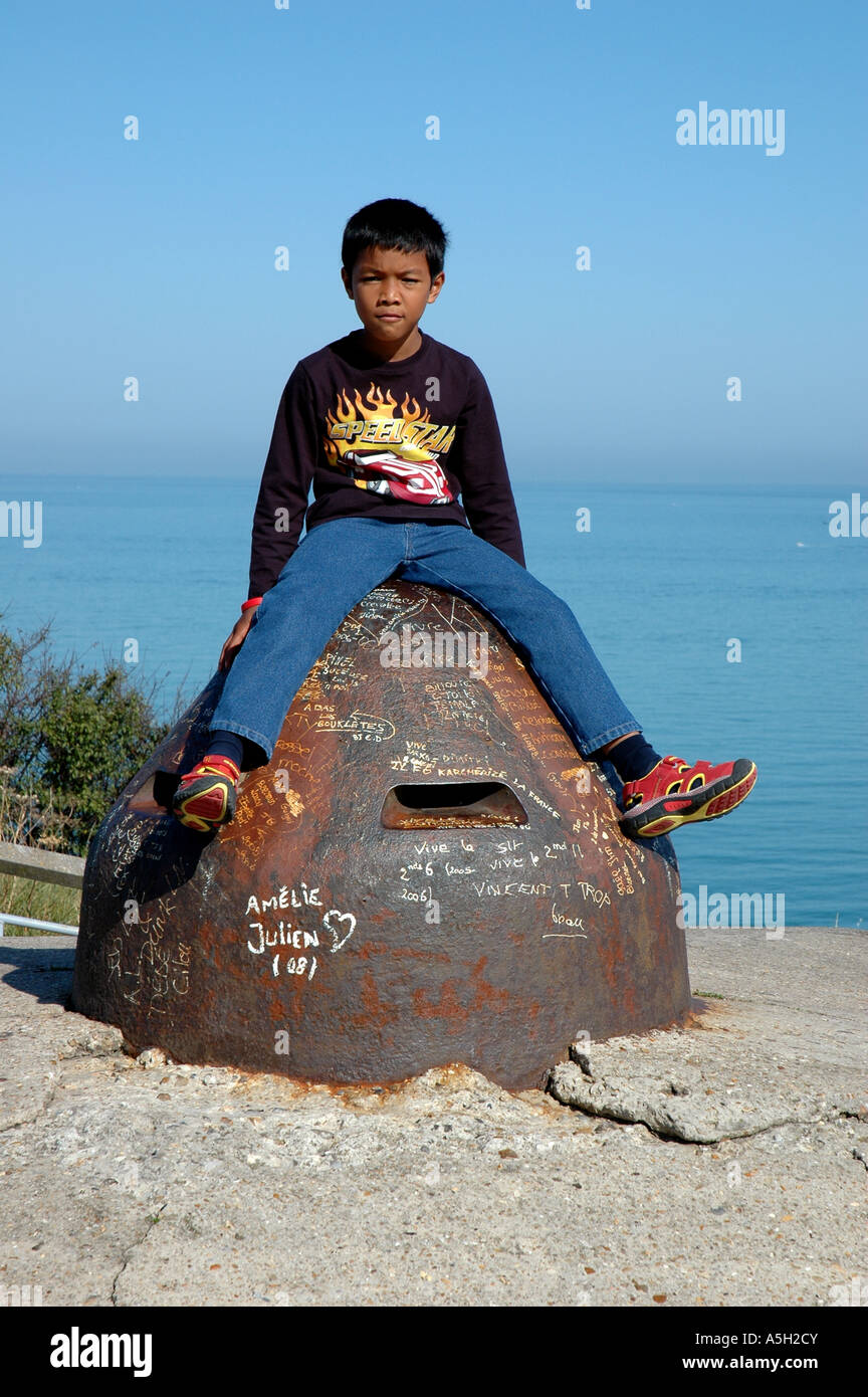 Dieppe Normandy France German bunker WWII Atlantic wall Stock Photo - Alamy