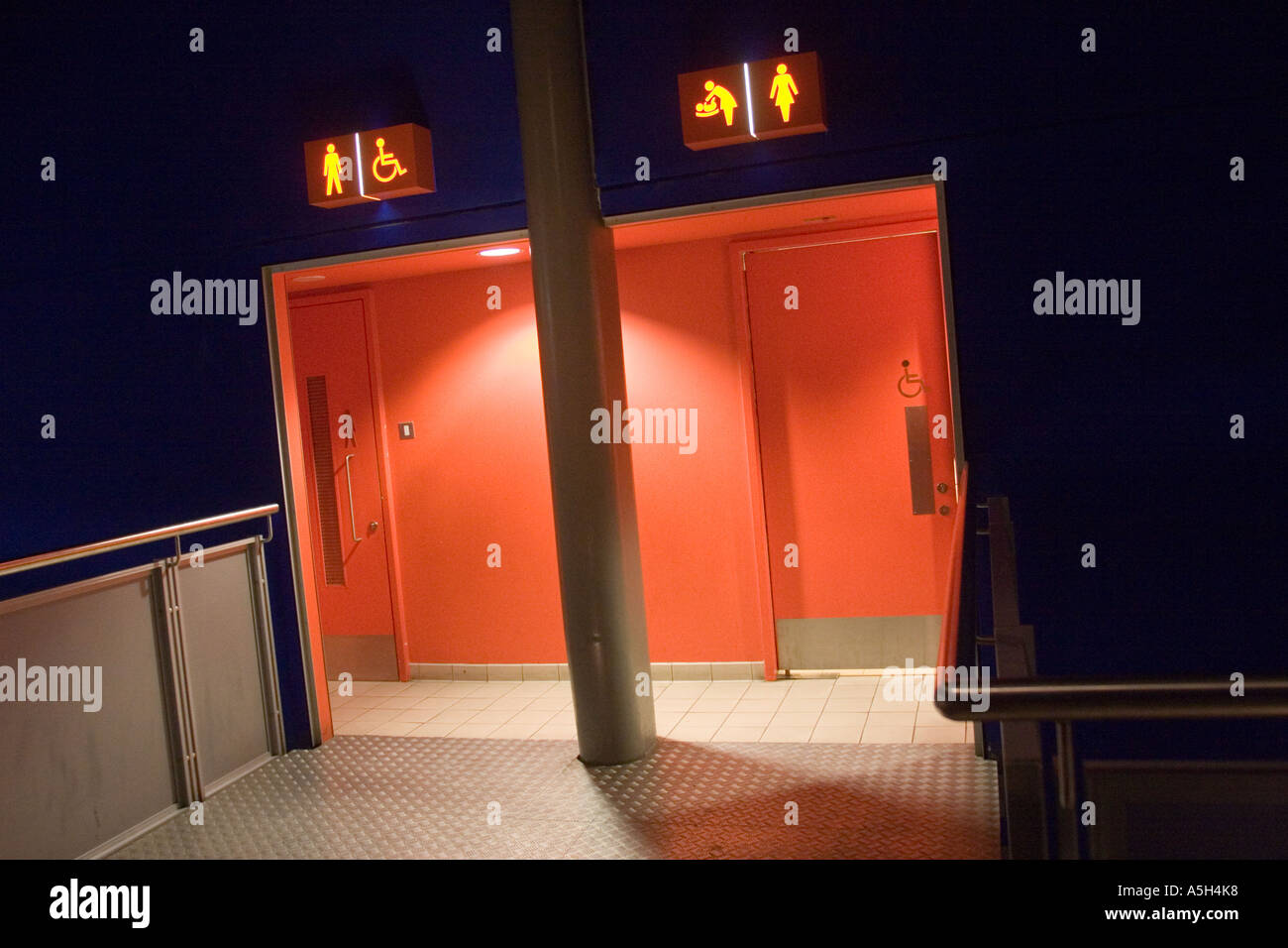 Doors to toilets The Science museum, South Kensington London GB UK ...