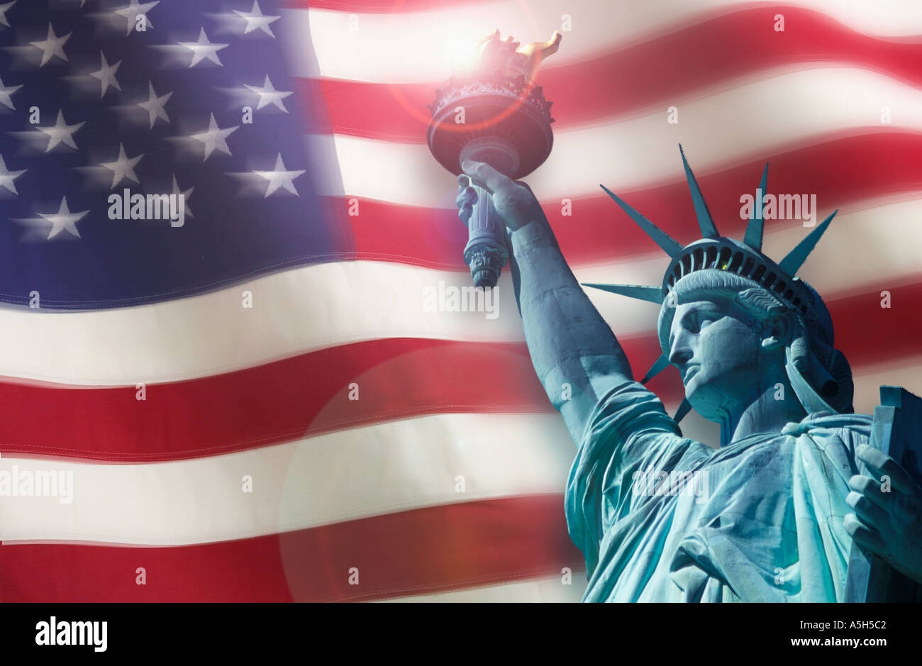 Lady liberty american flag hi-res stock photography and images - Alamy