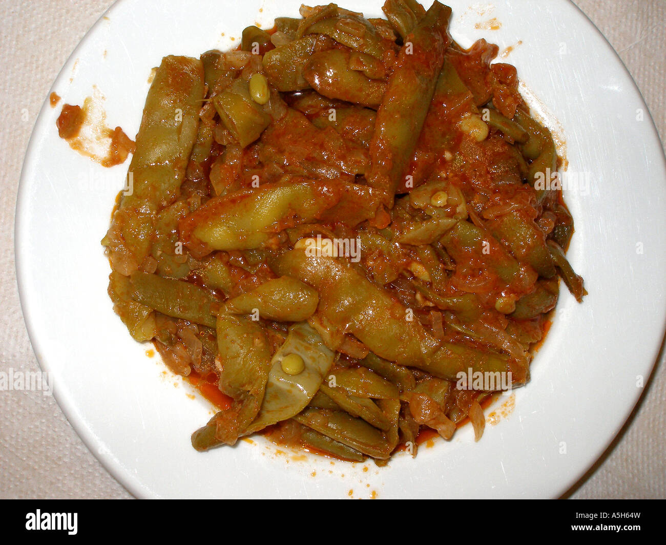 Fasolakia, green beans used in Greek cuisine Stock Photo - Alamy