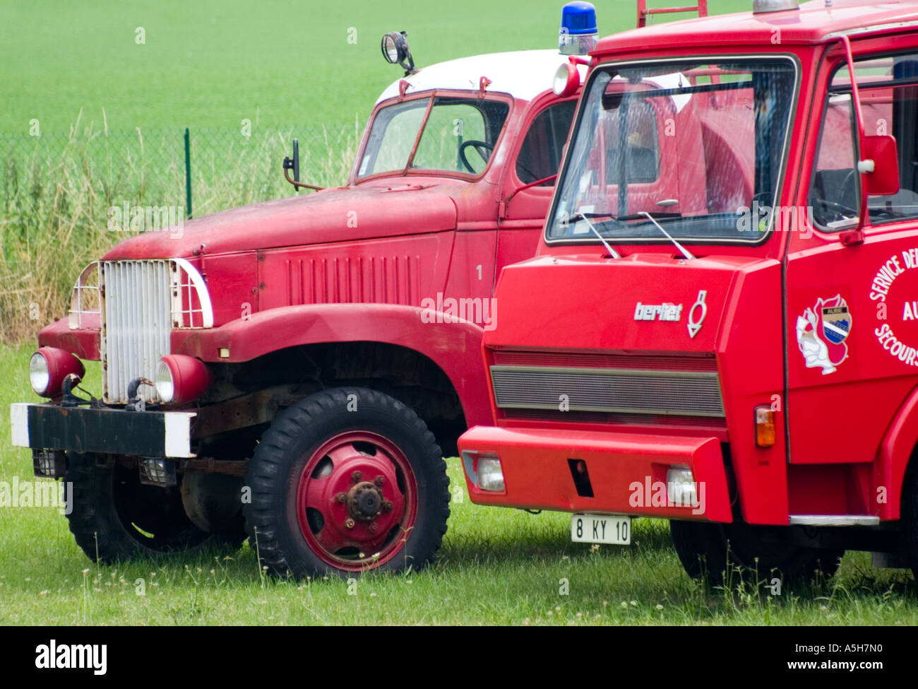 French Fire engines Stock Photo - Alamy
