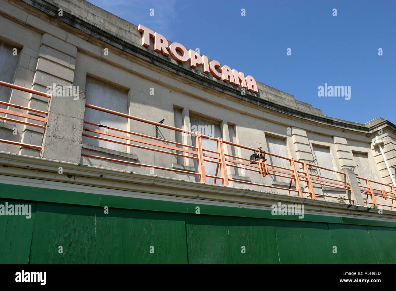 Part of The Tropicana building in Weston super Mare Somerset Stock ...