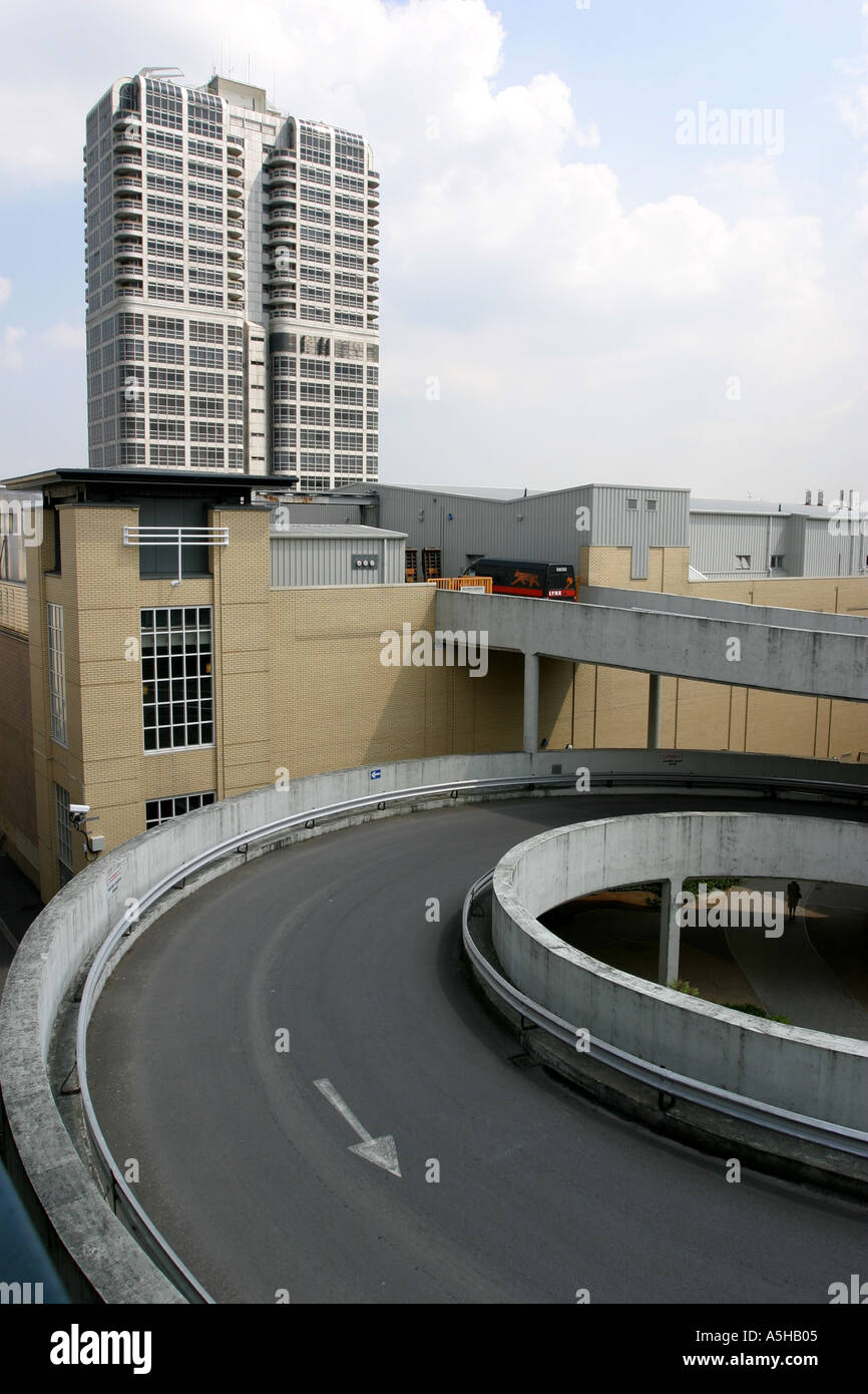 A concrete spiral ramp part of the Brunel Shopping Centre in Swindon ...