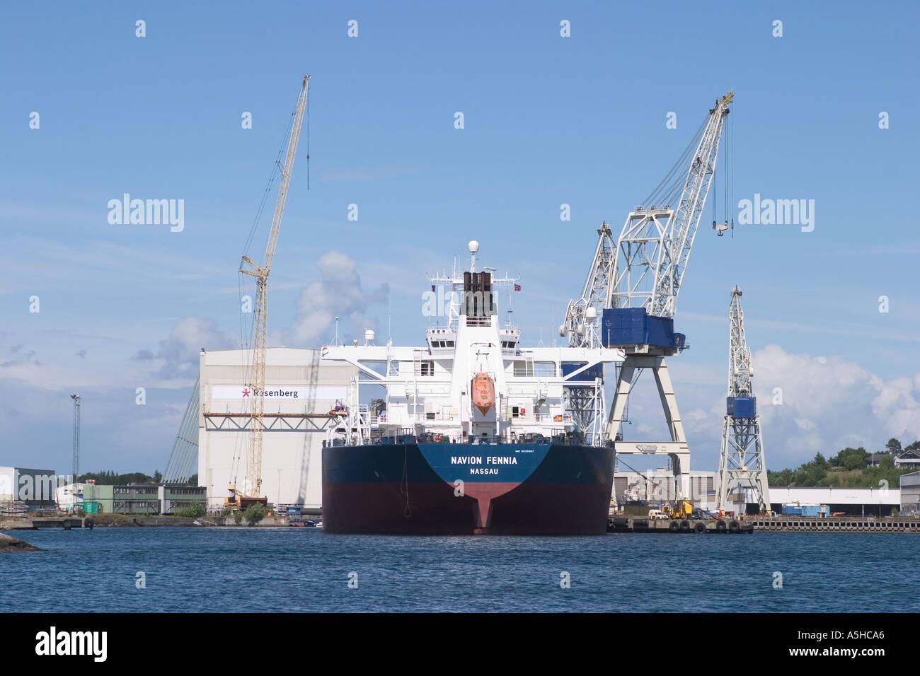 oil tanker in Stavanger harbour Norway Stock Photo - Alamy