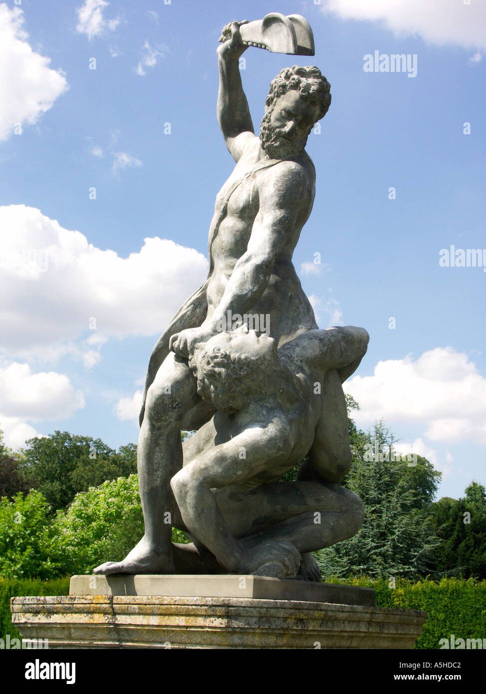Wimpole Estate Cambridgeshire Statue of Samson Slaying a Philistine ... Wimpole Estate Cambridgeshire Statue of Samson Slaying a Philistine ...
