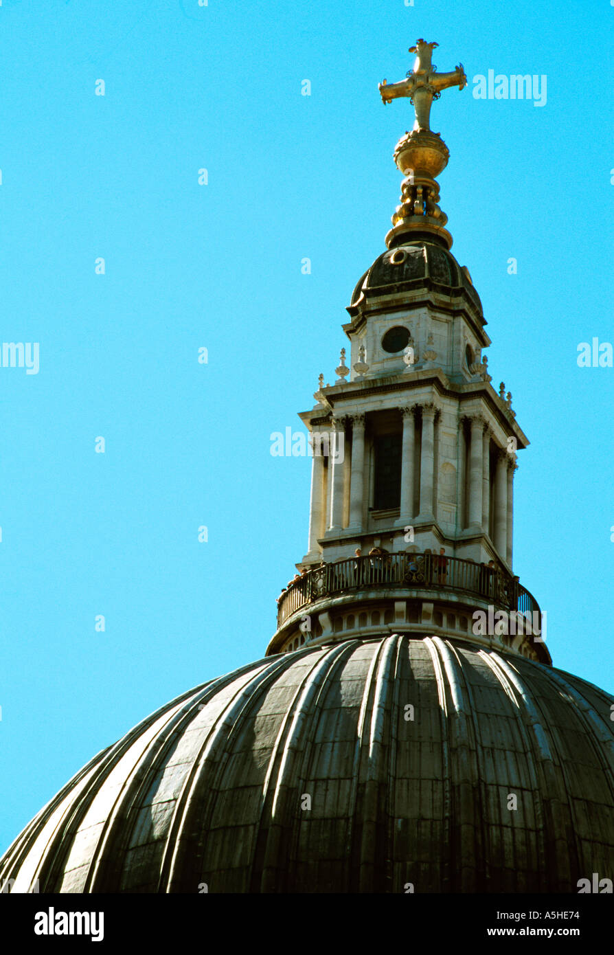 The top spire of Saint Pauls Cathedral Stock Photo - Alamy