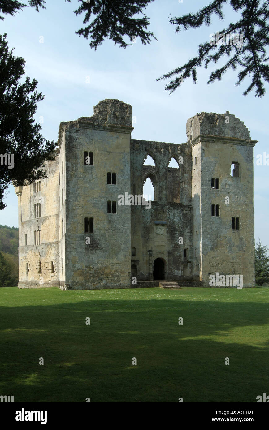 Tisbury Old Wardour Castle ruins in the care of English Heritage Stock ...