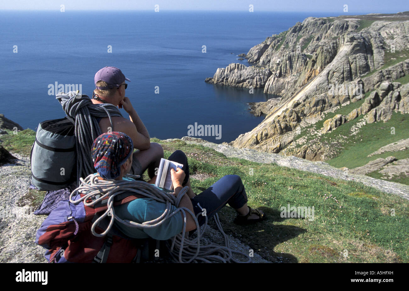 Lundy Island Devils Slide High Resolution Stock Photography and Images ...