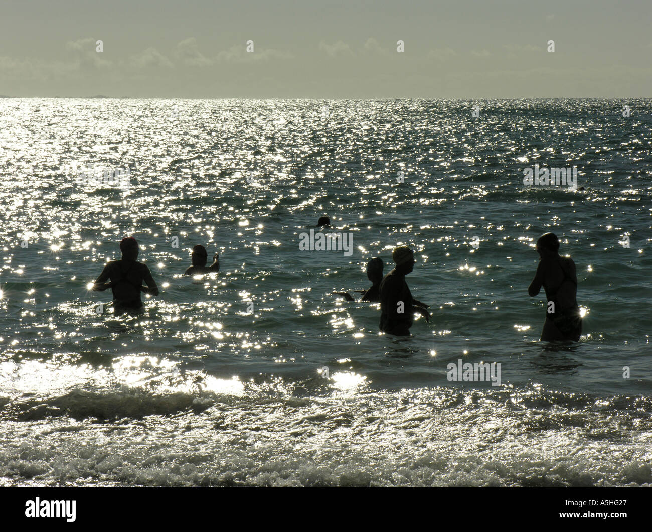 People standing on sea hi-res stock photography and images - Alamy