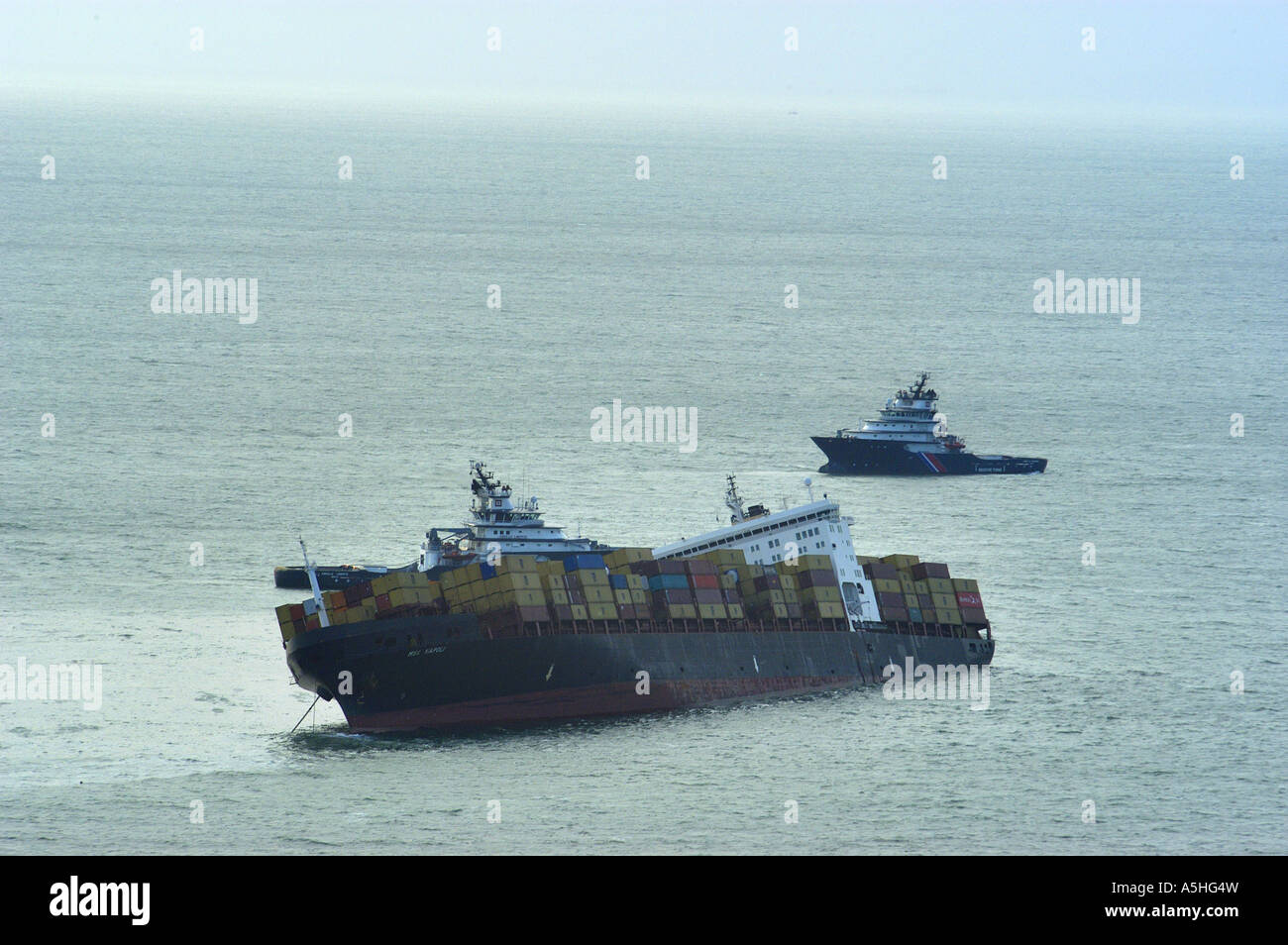 MSC Napoli container ship aground off Branscombe in South Devon ...