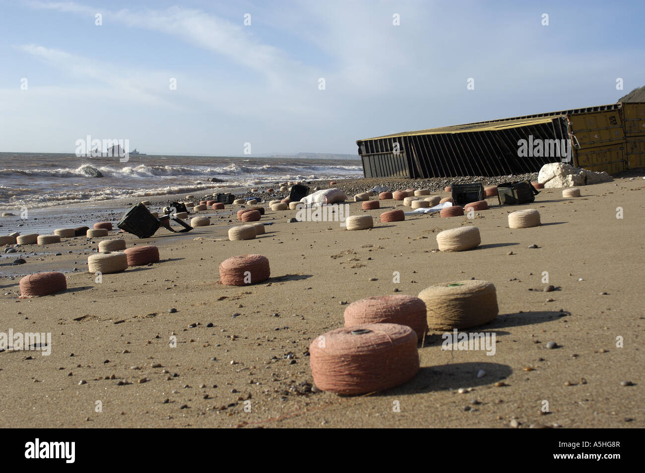 MSC Napoli container ship aground off Branscombe in South Devon ...