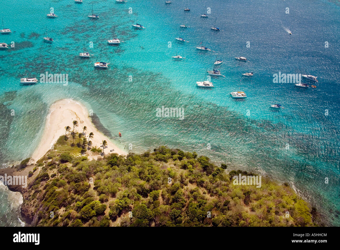 The Tobago Cays in the Grenadines Caribbean Stock Photo - Alamy