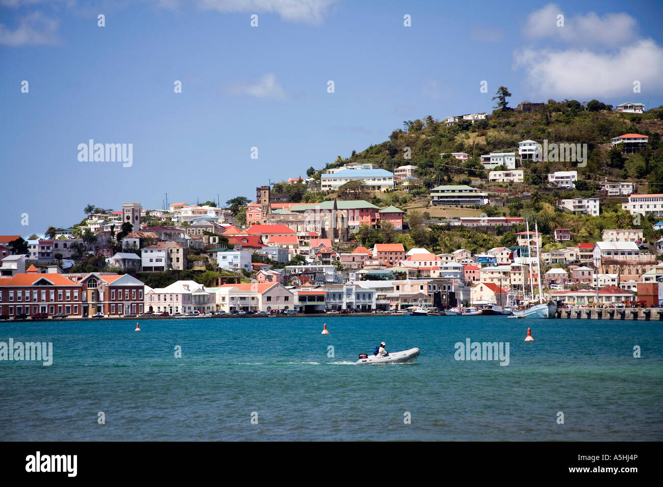 Caribbean grenada st george town hi-res stock photography and images ...