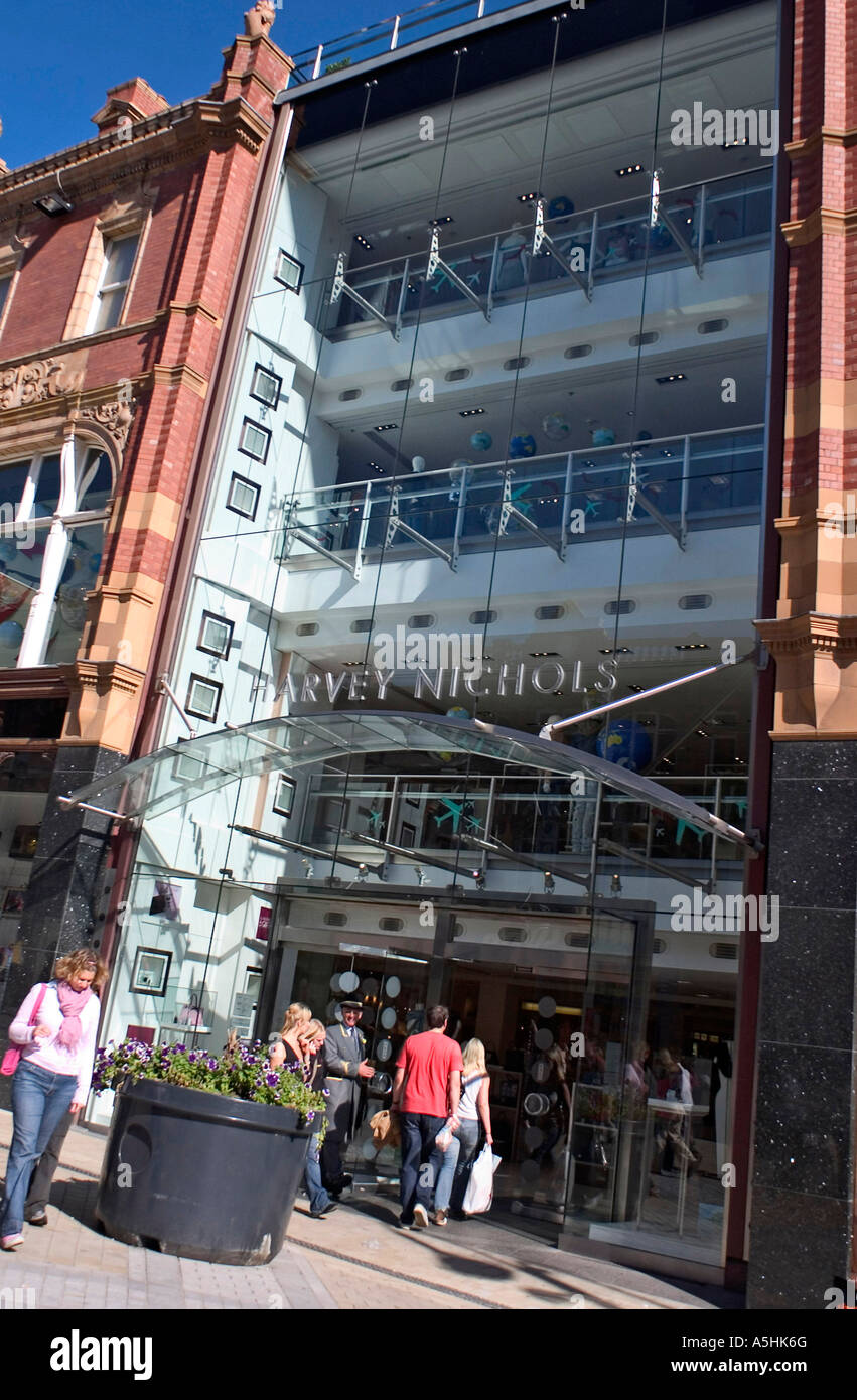Harvey Nichols, Briggate, Leeds, West Yorkshire Stock Photo - Alamy