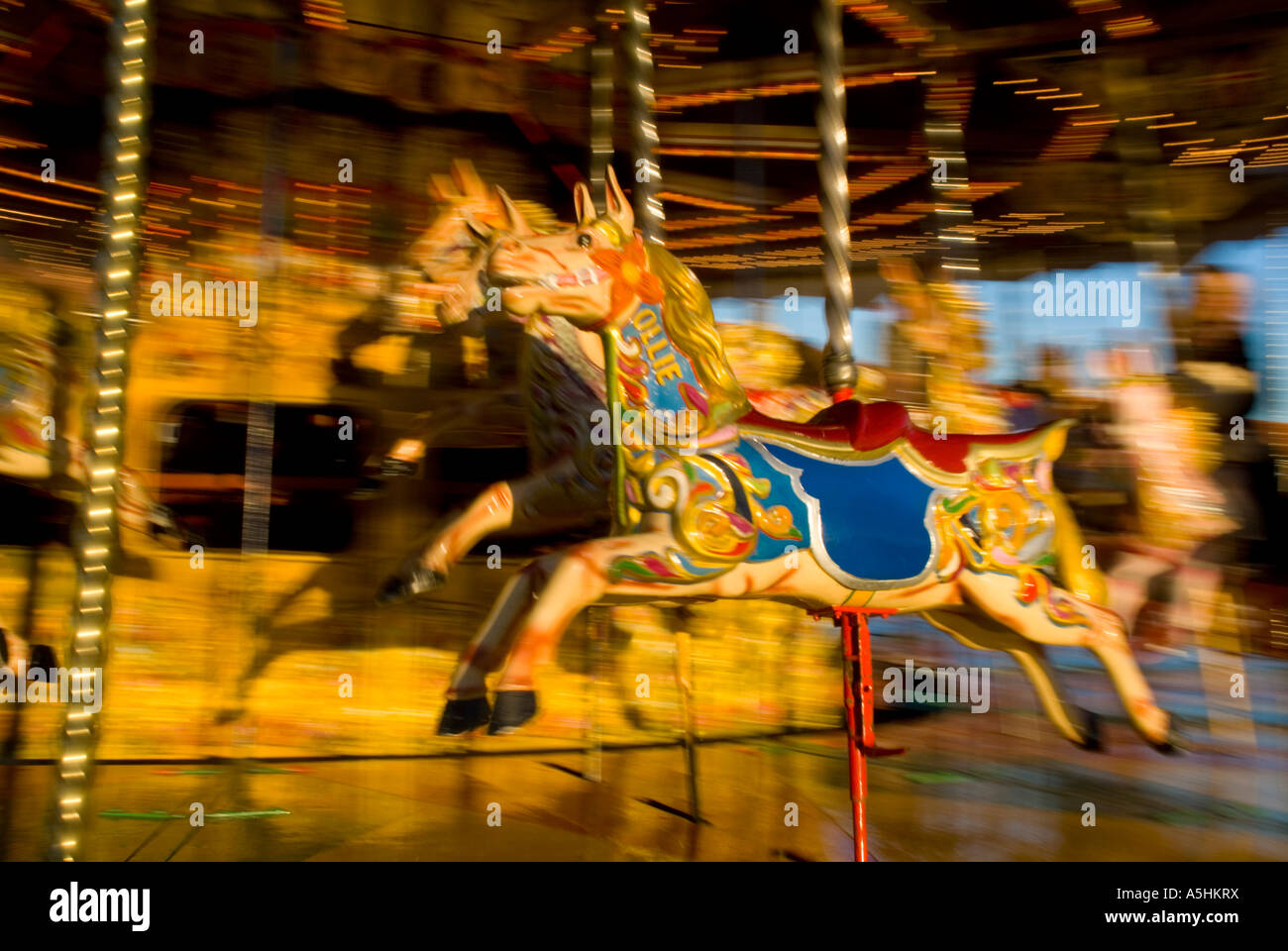 Europe UK england london merry go round Stock Photo - Alamy