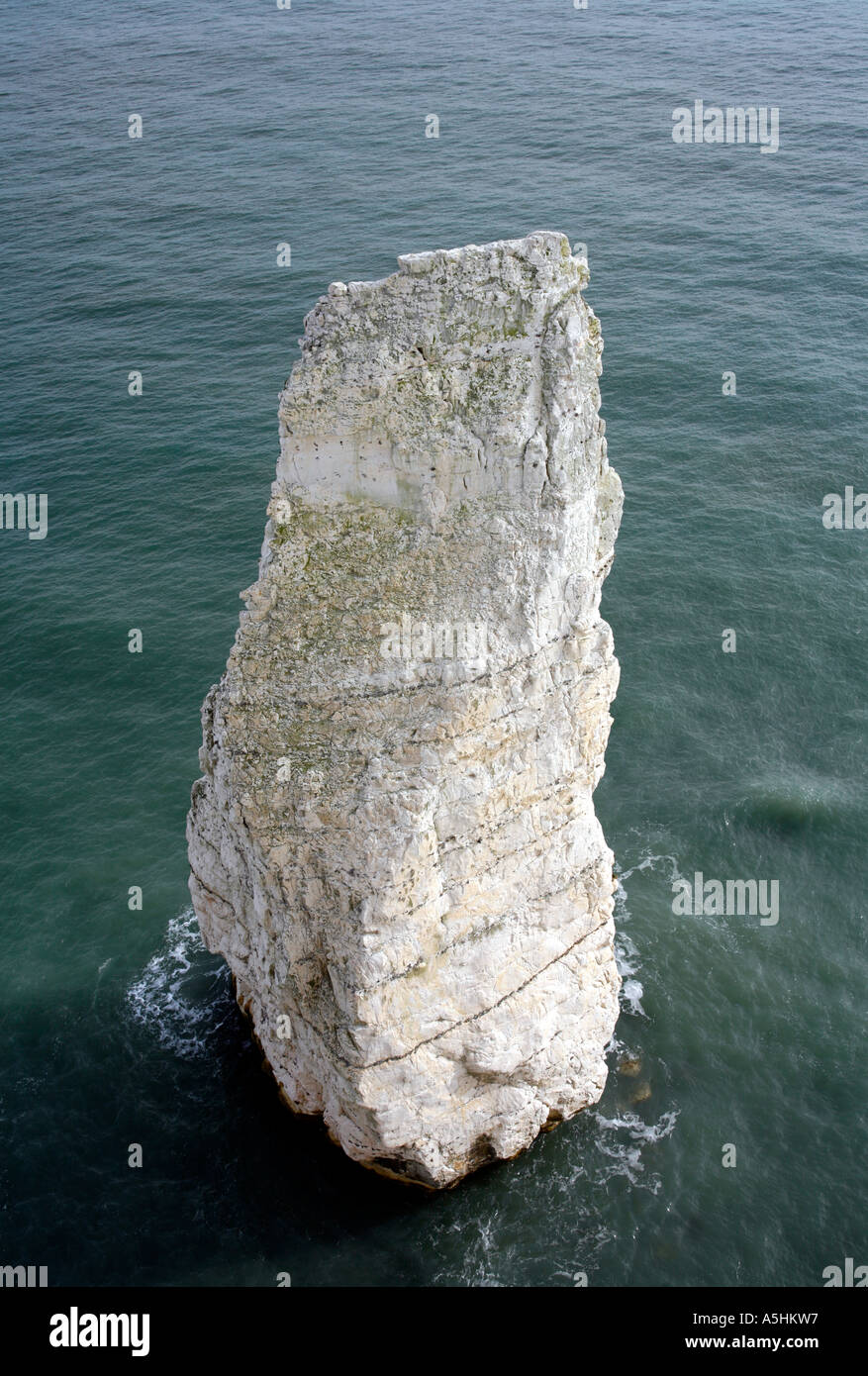 Limestone Sea Stack, Old Harry Rocks, Studland Bay, Dorset, England ...
