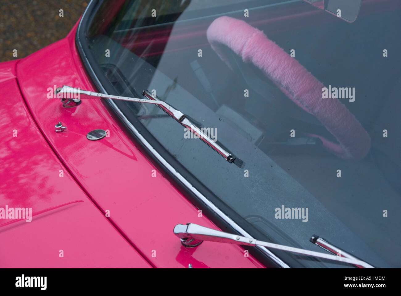 pink mini car leyland Stock Photo - Alamy