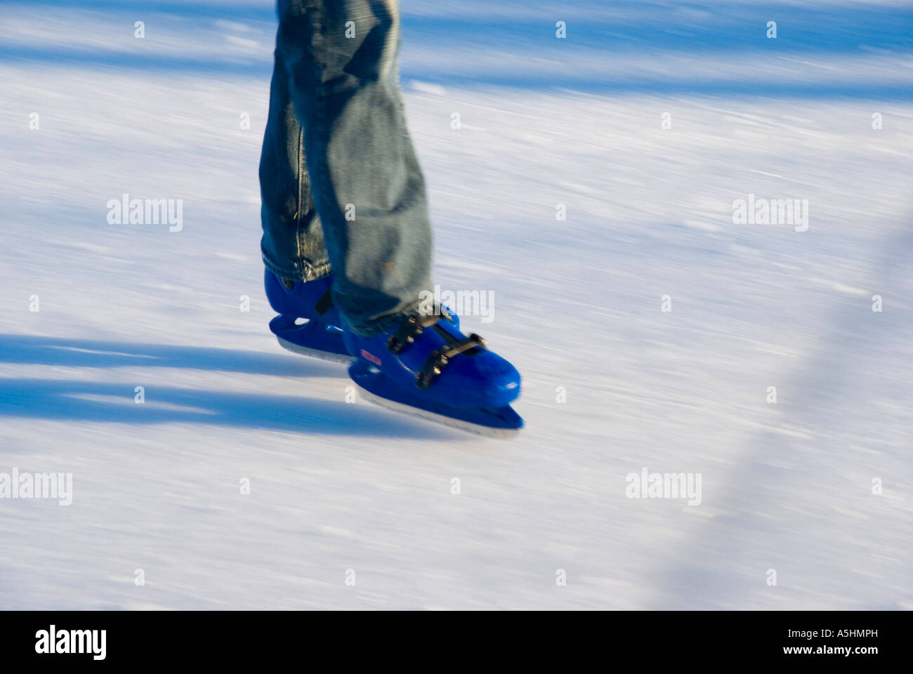 ice skating rink in winter Stock Photo - Alamy