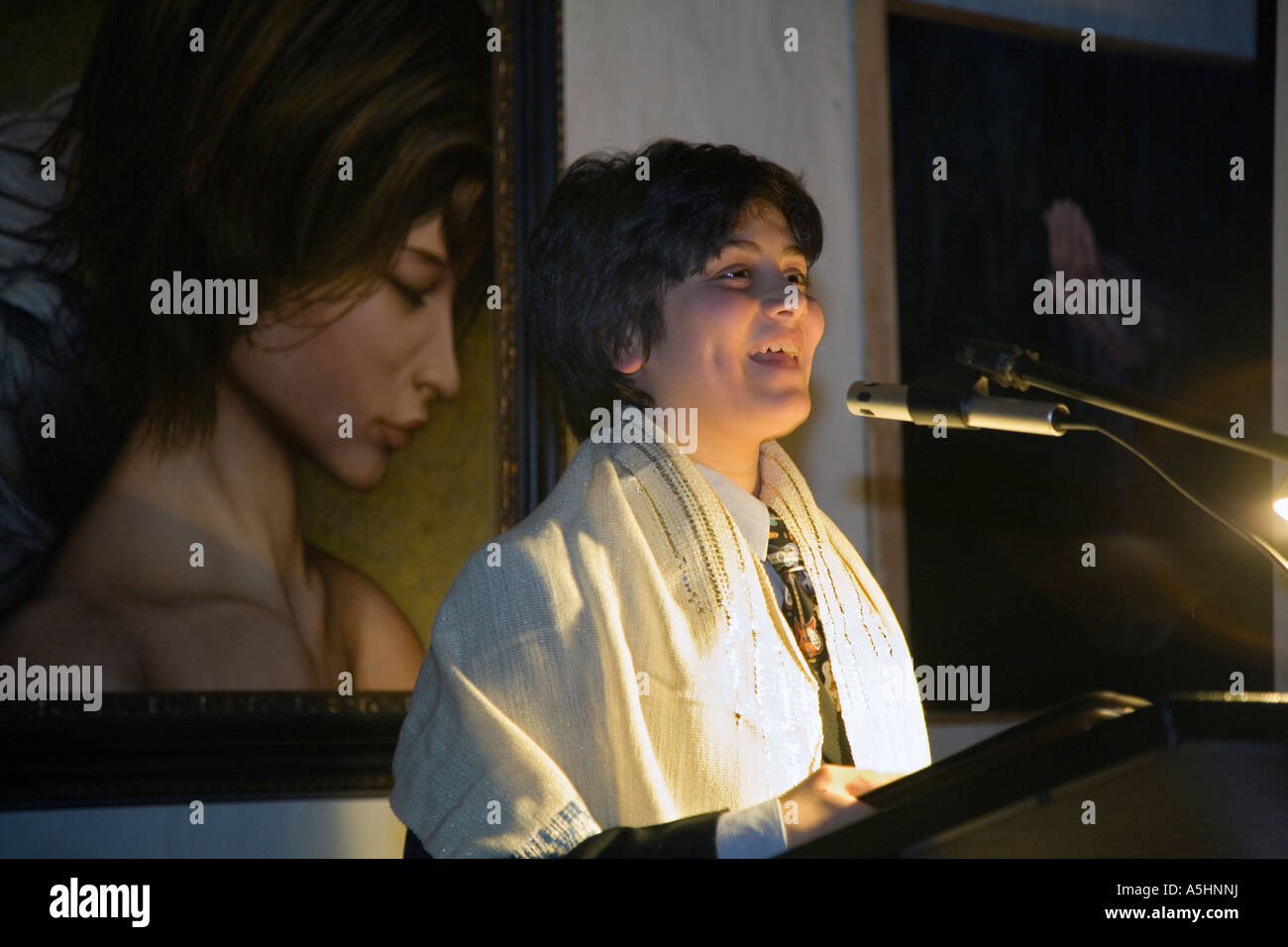 Jewish boy speaking hi-res stock photography and images - Alamy