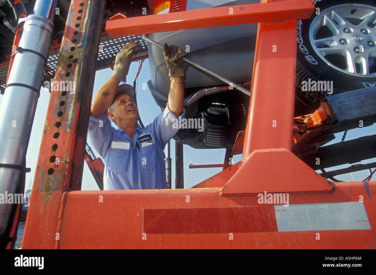 Car transporter driver hi-res stock photography and images - Alamy