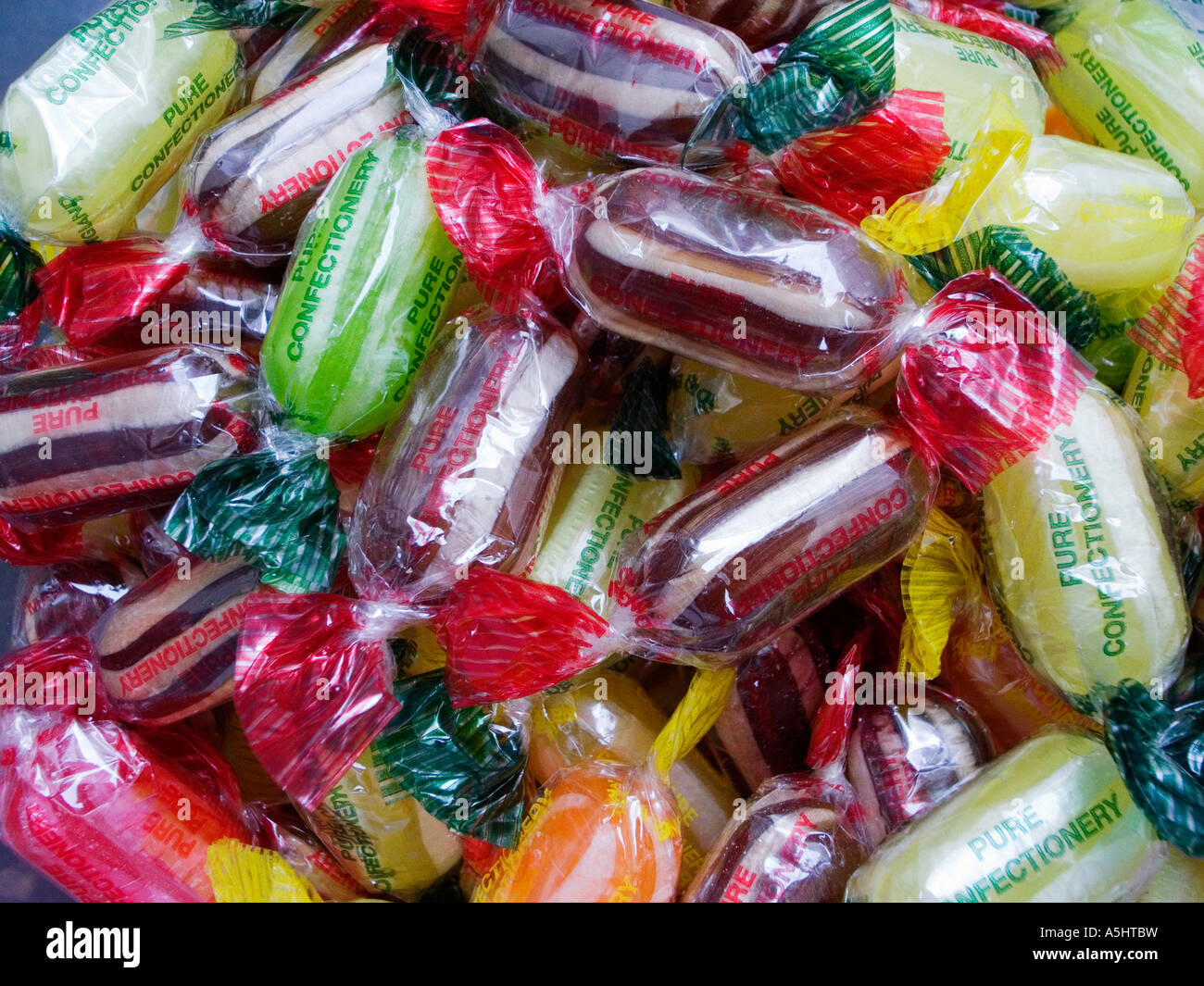 Stripy sweets candy hi-res stock photography and images - Alamy