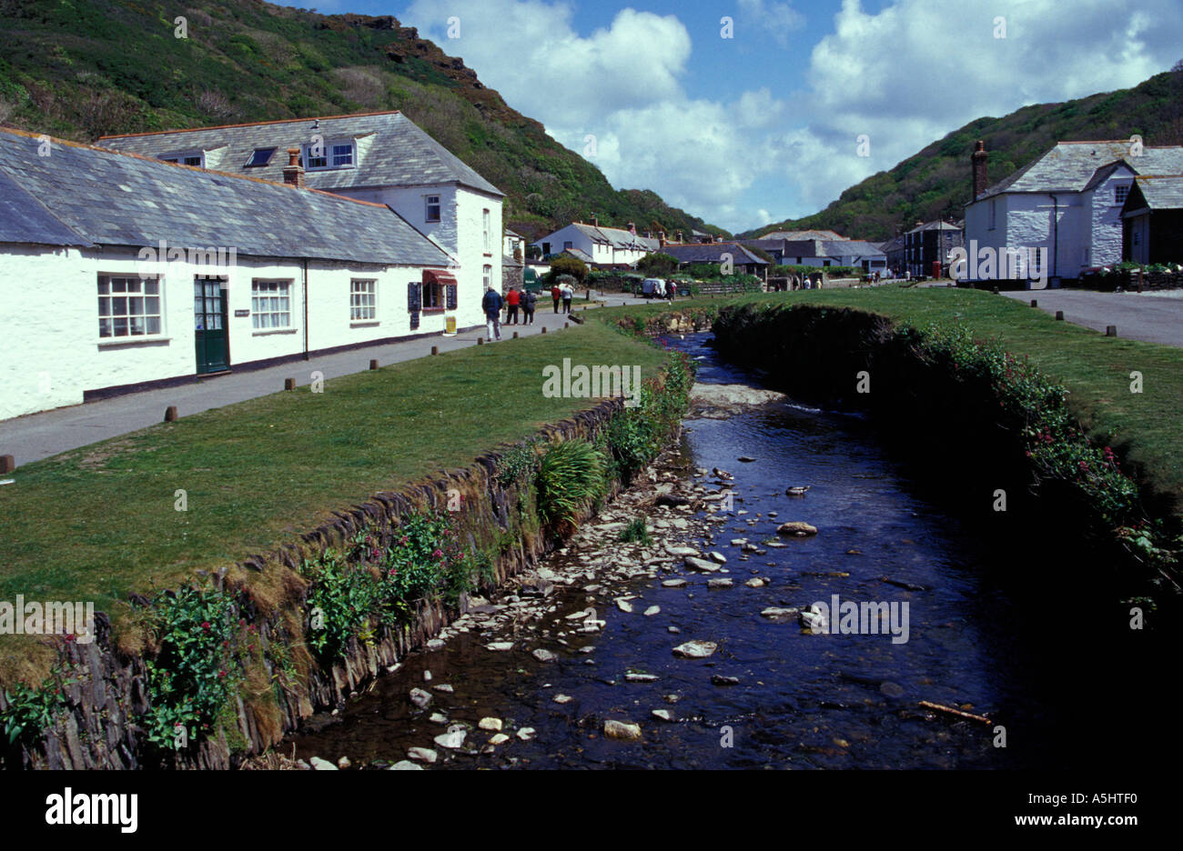 Boscastle village Cornwall England Stock Photo - Alamy