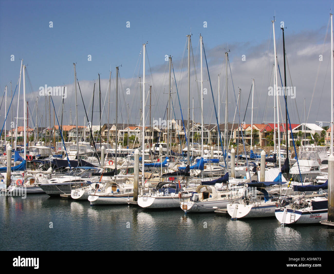 Yachts in marina, North Haven, Adelaide, South Australia Stock Photo ...