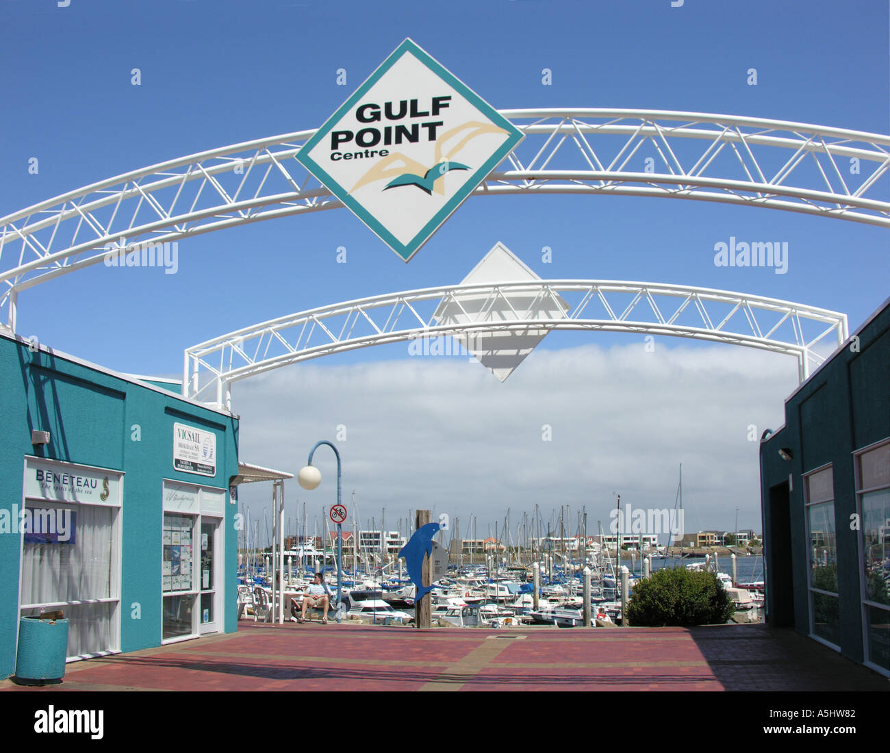 North Haven, Adelaide marina Gulf Point Centre South Australia Stock ...