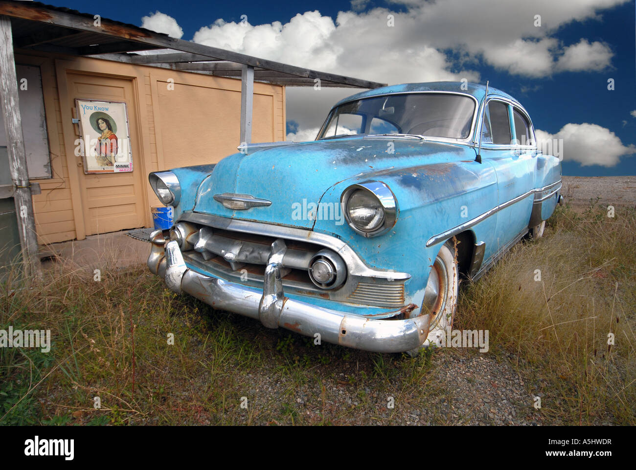 On Route 66 Stock Photo - Alamy