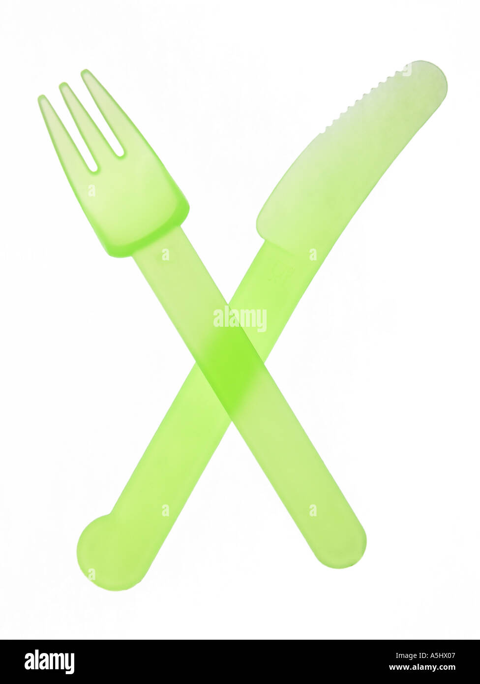 Crossed knife and fork Cut Out Stock Images & Pictures - Alamy