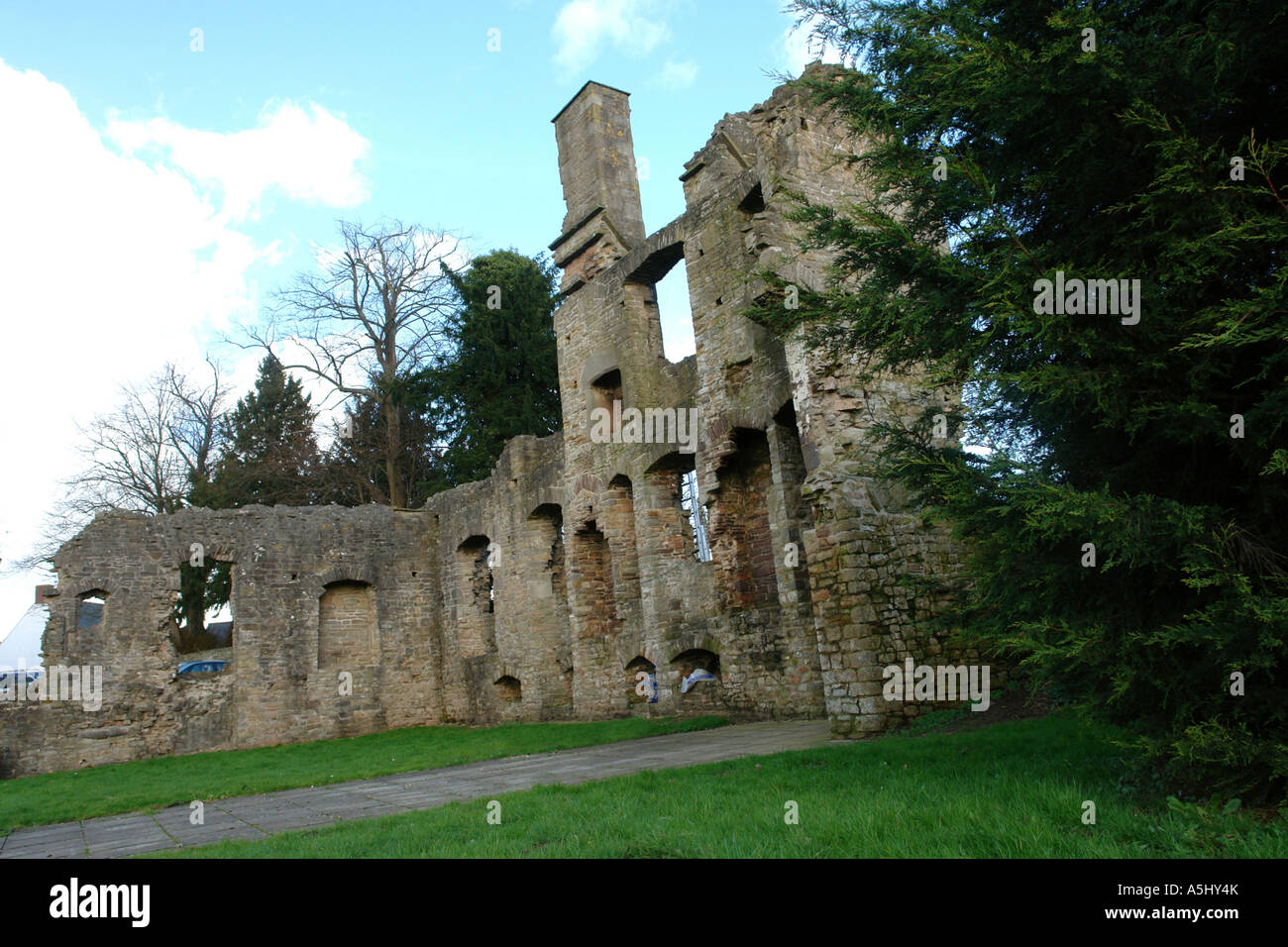Magor welsh village ruin hi-res stock photography and images - Alamy