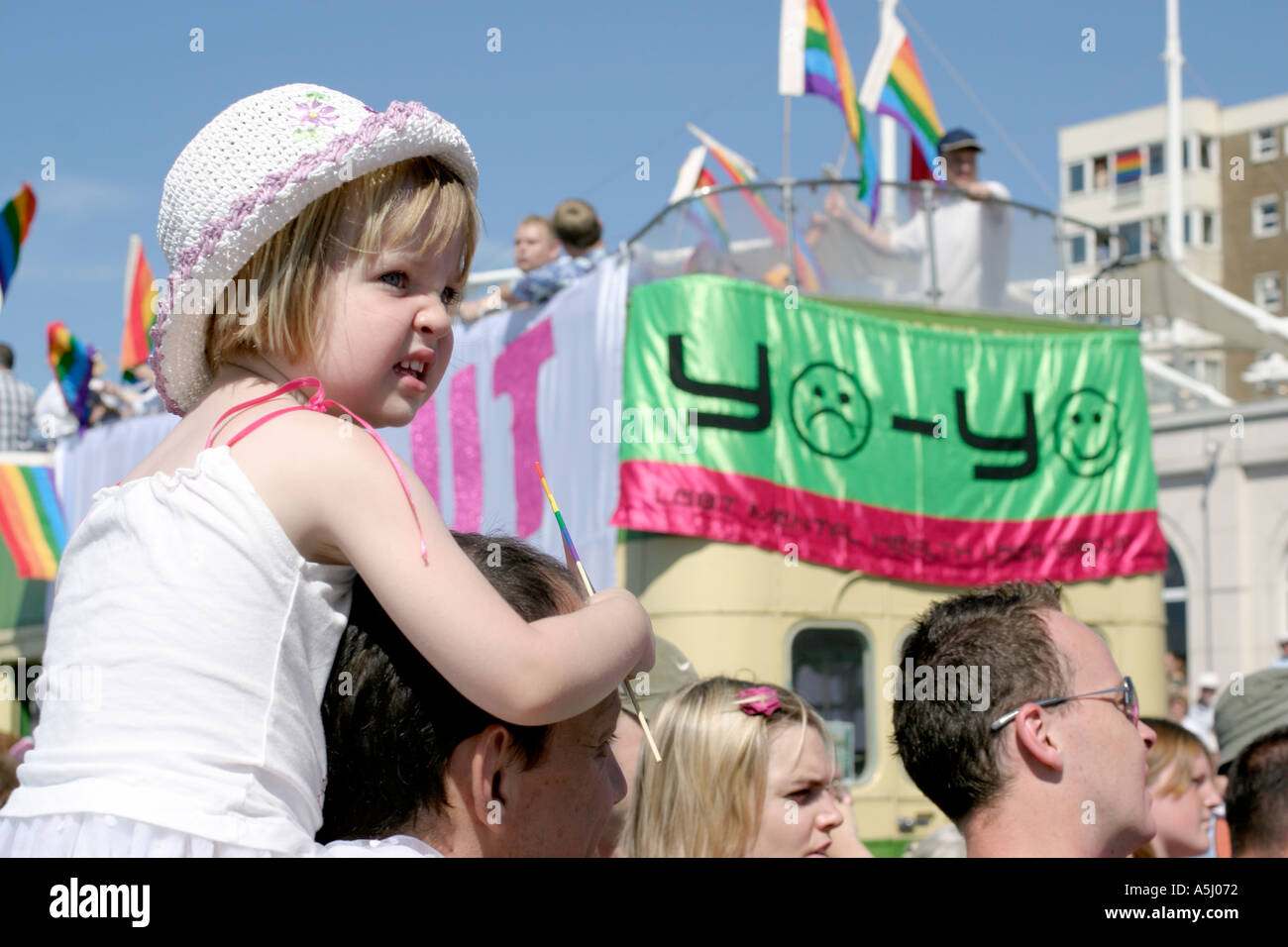 Child at gay pride parade hi-res stock photography and images - Alamy