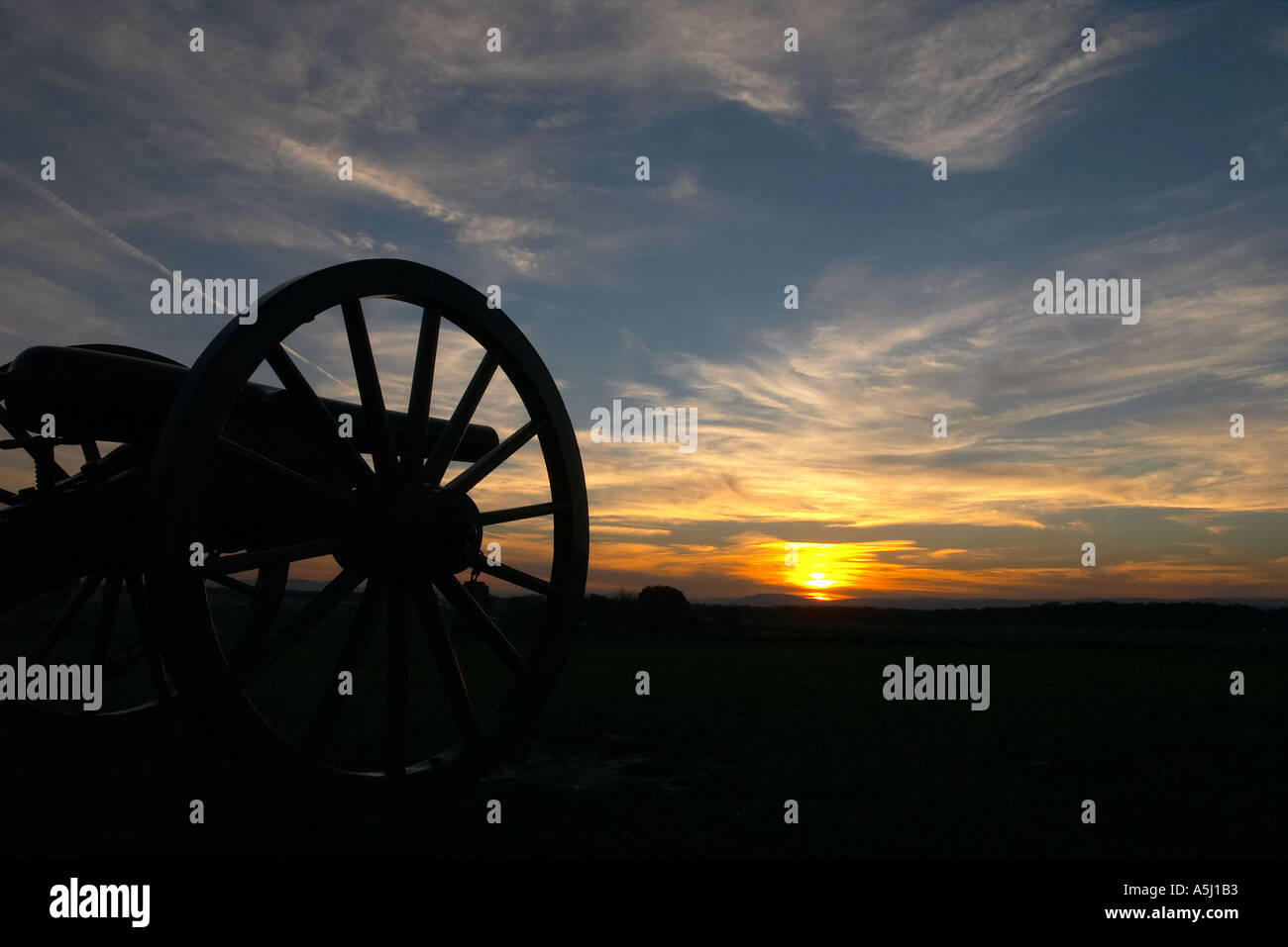 Sunset gettysburg national military park hi-res stock photography and ...