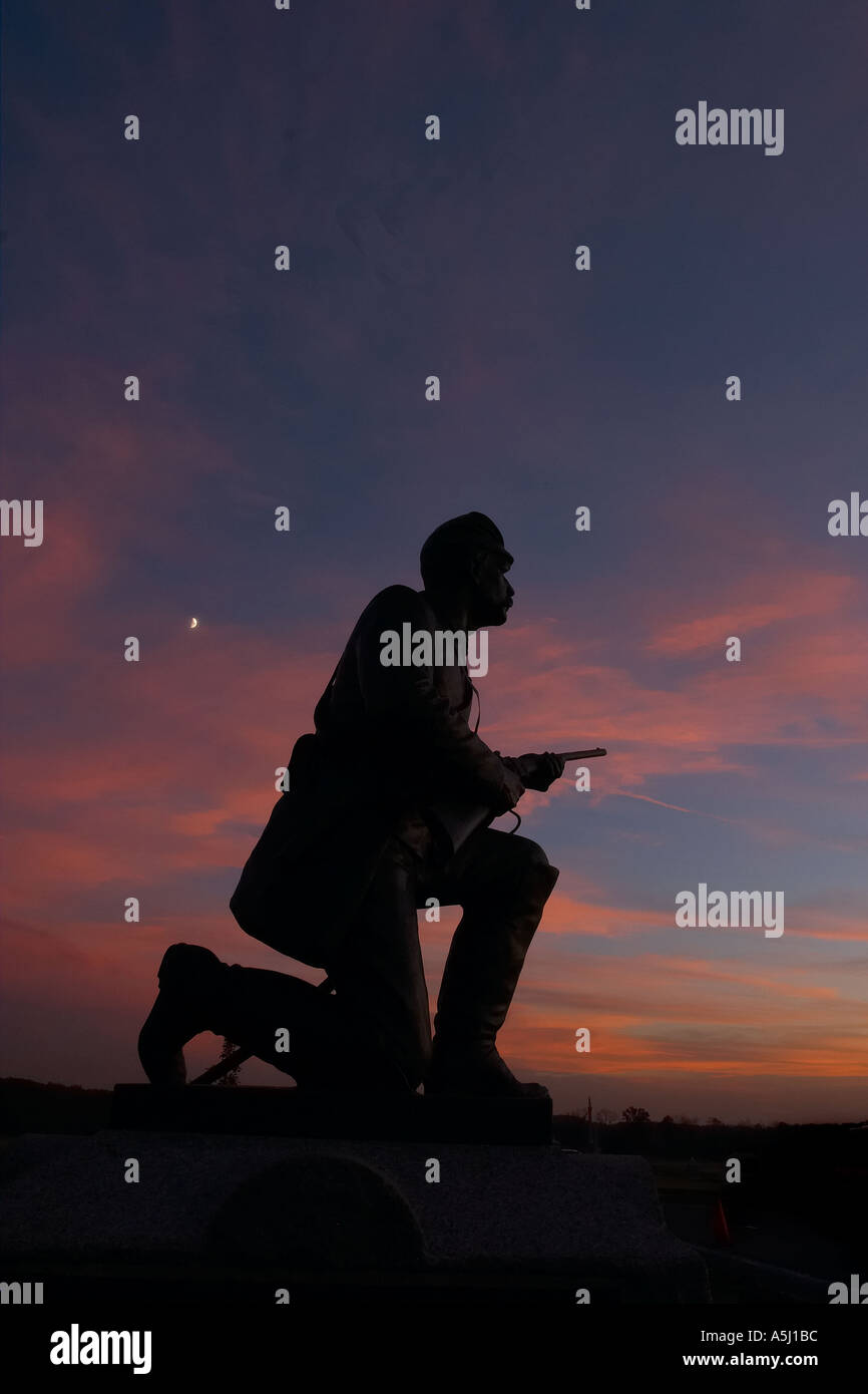 Statue gettysburg sunset hi-res stock photography and images - Alamy