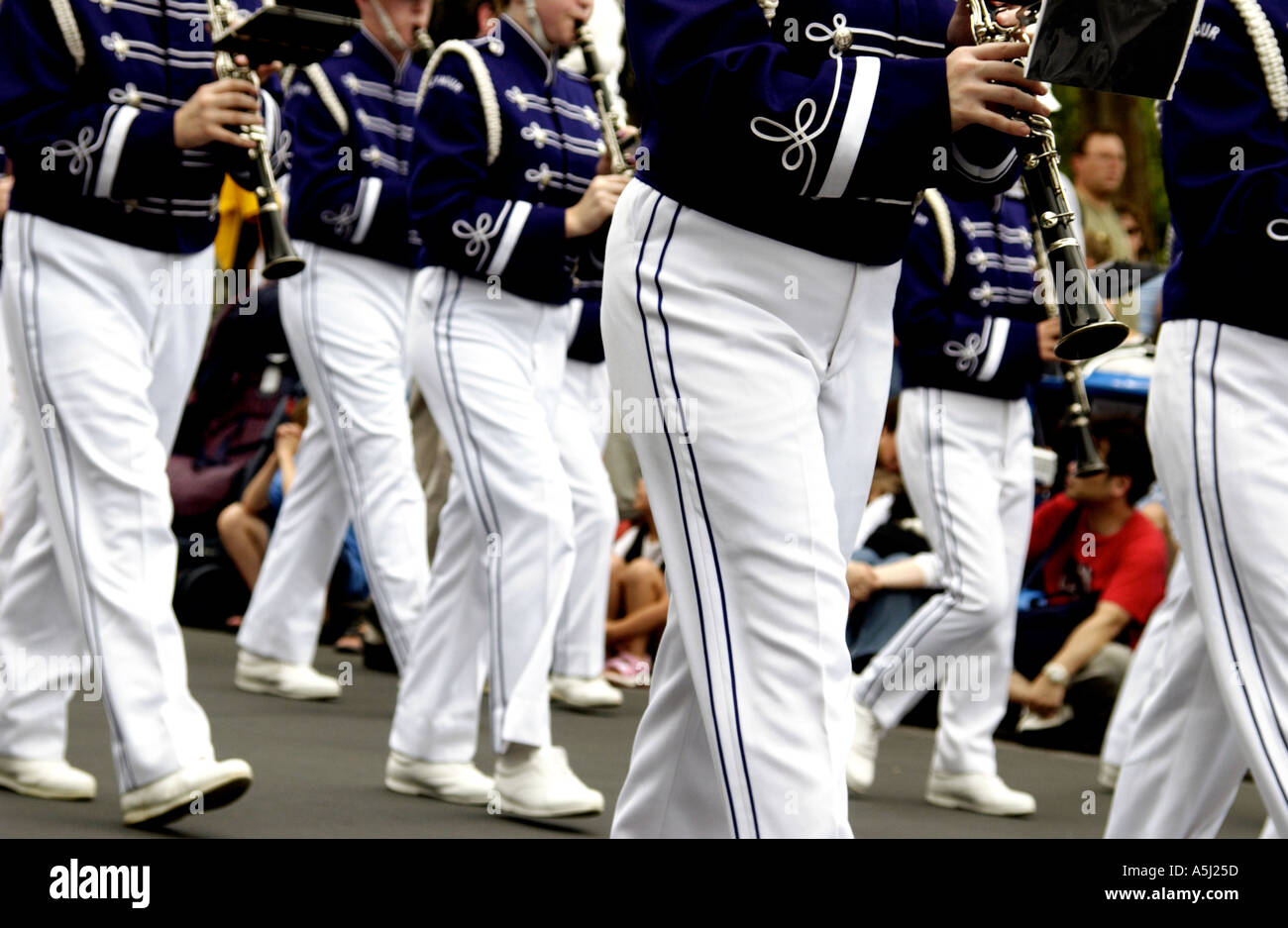 High school marching band football game hi-res stock photography and ...
