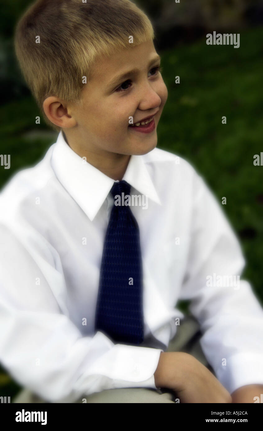Boy dressed up Stock Photo - Alamy