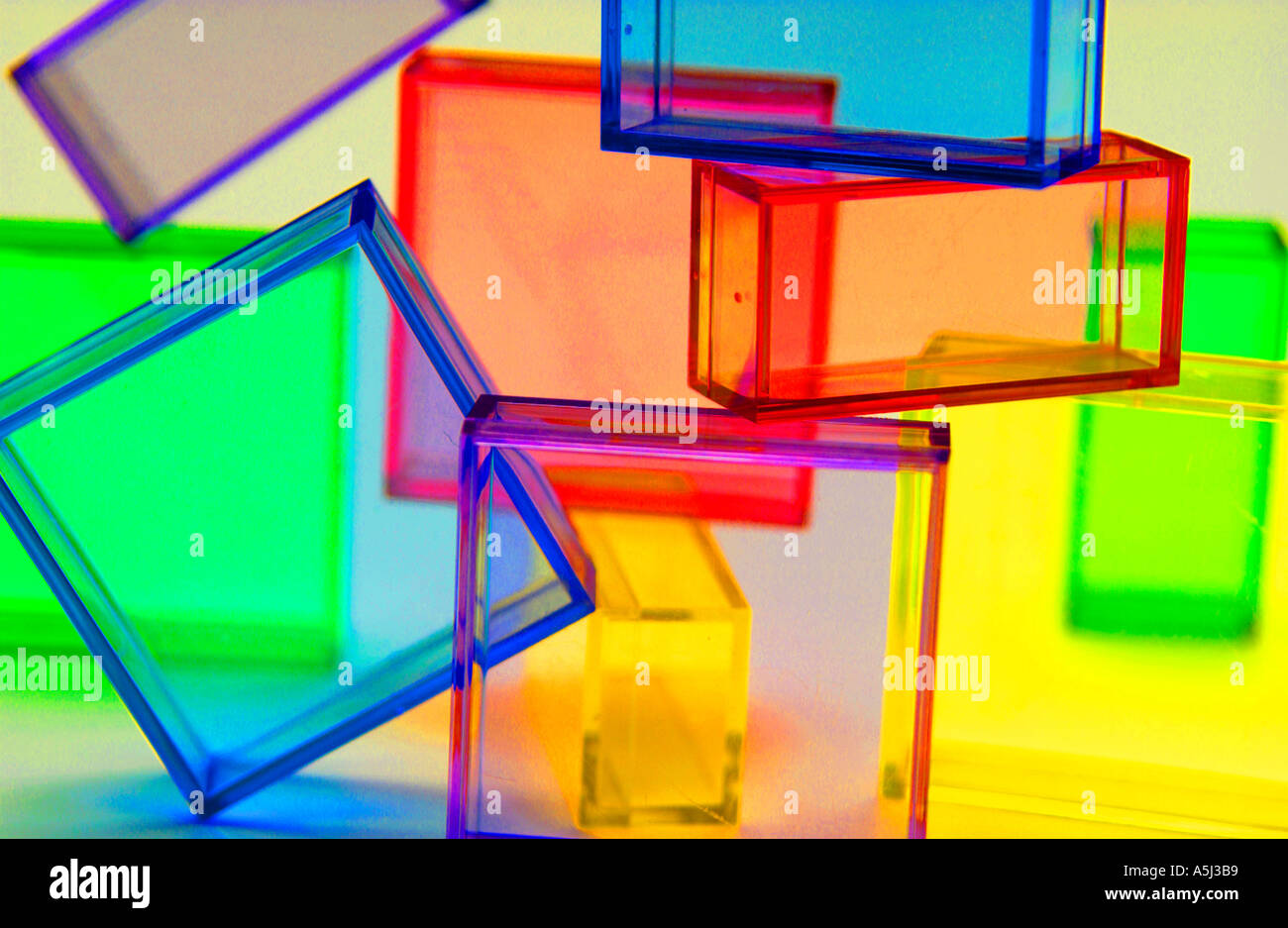 Colorful boxes pattern Stock Photo - Alamy