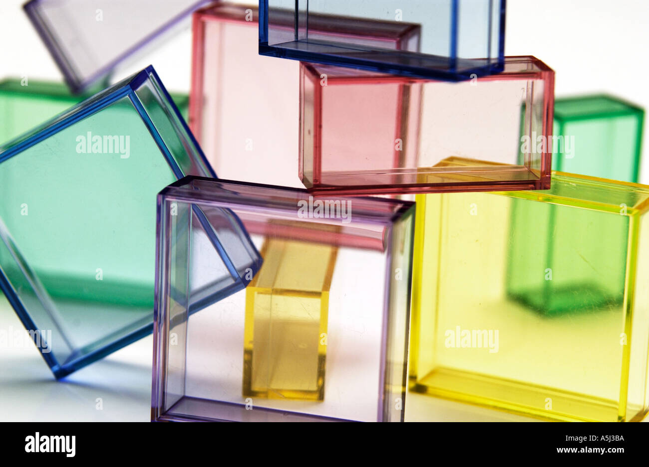 Colorful boxes pattern Stock Photo - Alamy